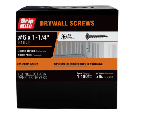 5# 8 x 1-1/4" Coarse Drywall Screw at Dufrene Building Materials | #1 ...