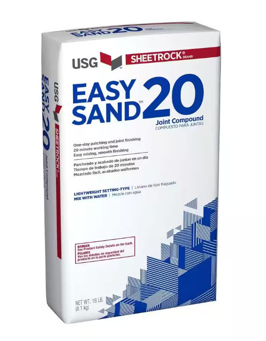 USG EZ-Sand 20-Minute White Powder Joint Compound – Quick-Setting Mud ...