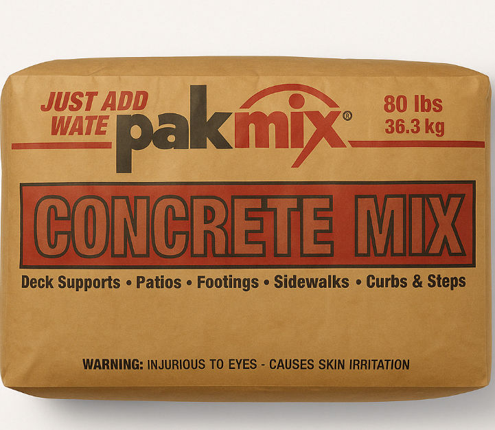 Pak Mix 80 lb. All-Purpose Concrete Mix at Dufrene Building Materials ...