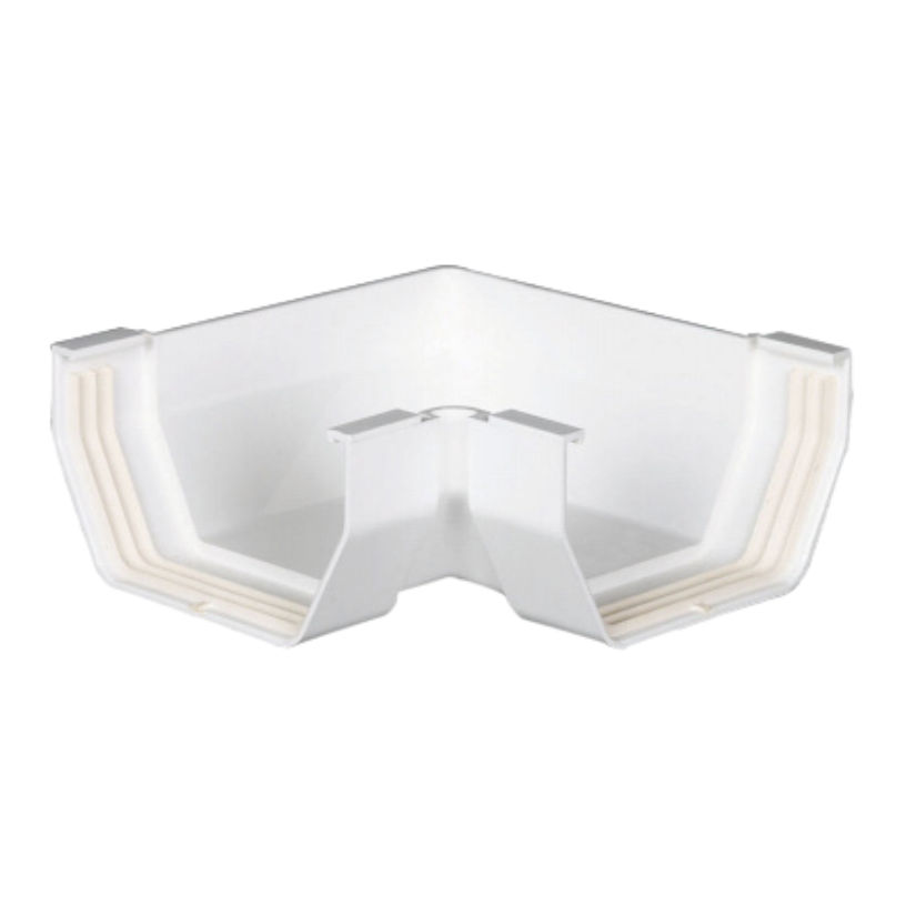 Amerimax Contemporary 5 in. Vinyl Gutter Outside Corner White at Moscow ...