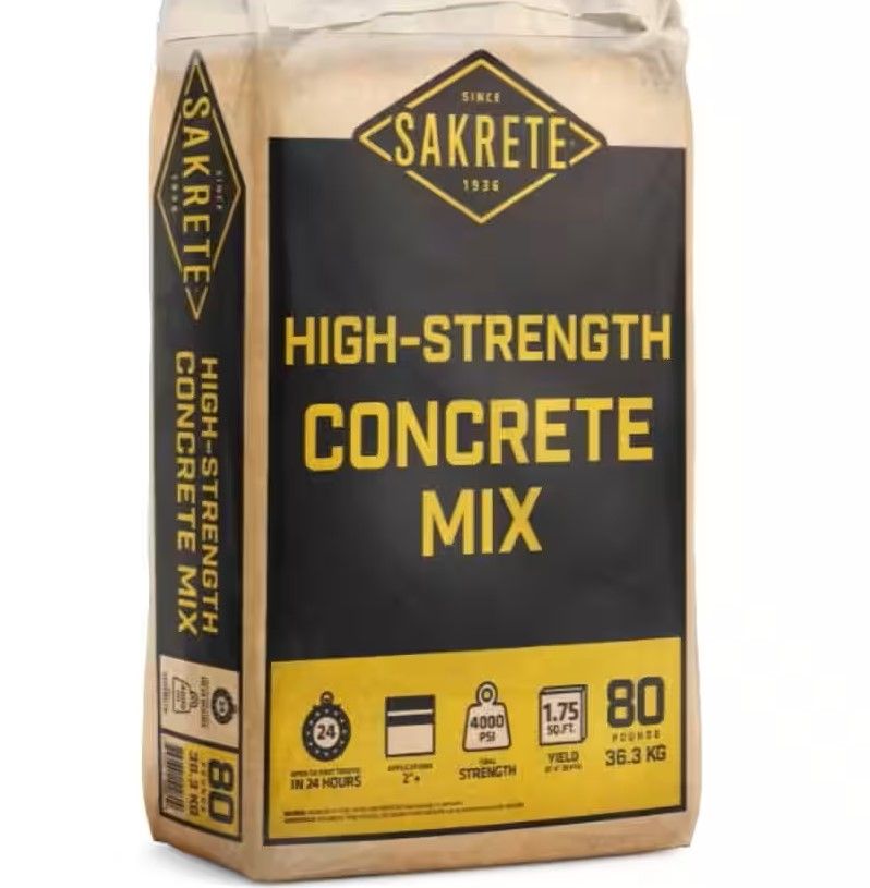 Sakrete Concrete Mix 80# High Strength at S.W. Collins Co. | Bagged ...
