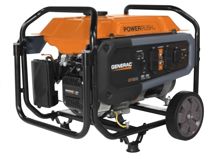 Generac GP Series 7721 Portable Generator, 30 A, 120 V, Oil, 3.7 gal ...