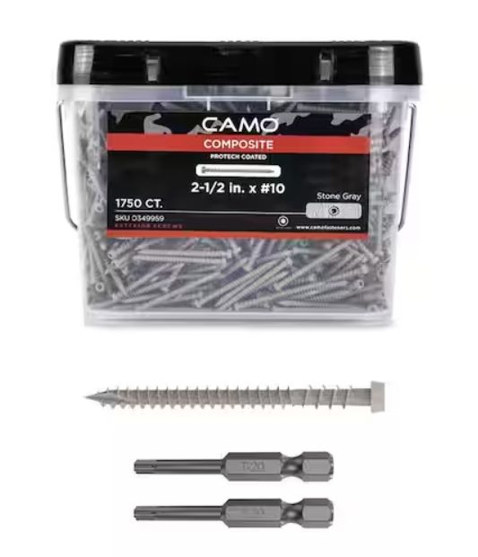 Stone Grey 2 1/2" (500SF/Box) Color Match Screws at GR Mitchell, Inc ...