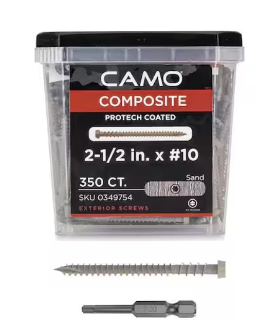 Sand 2 1/2" (100SF/Box) Color Match Screws at GR Mitchell, Inc | Camo ...