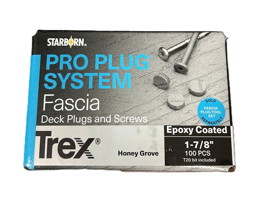 Honey Grove 100CT/Box Fascia Screws and Plugs at GR Mitchell, Inc