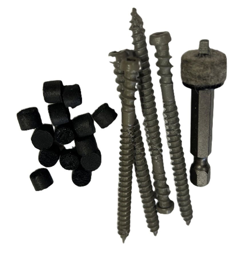 Black 2 3/4" Screws and Plugs 50LF/Box at GR Mitchell, Inc | Black PVC ...