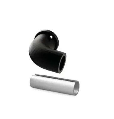 Black Aluminum ADA Handrail Post Return at GR Mitchell, Inc | Black ...