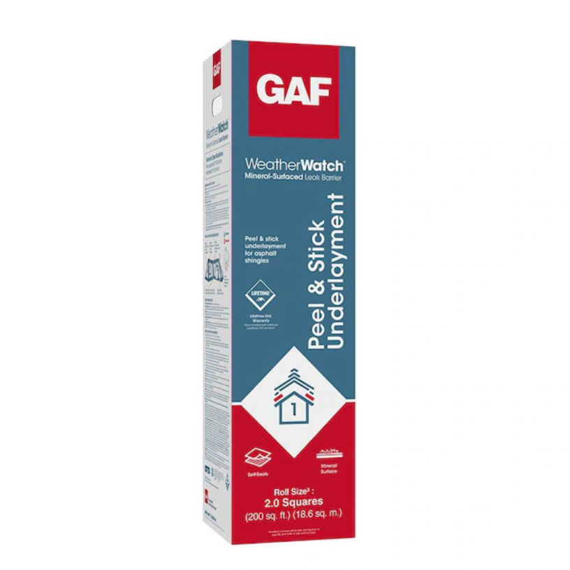GAF WeatherWatch 3 ft. x 65 ft. 2 Square Roll Ice & Water Leak Barrier ...