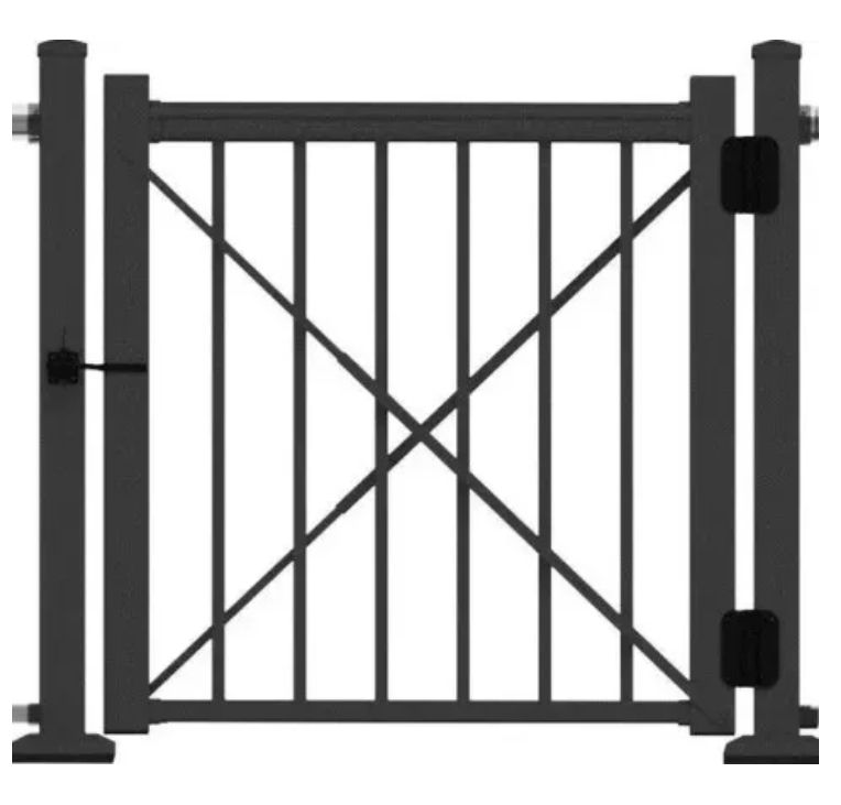 Black Avalon Gate Kit Black at GR Mitchell, Inc | Black - Aluminum RDI ...