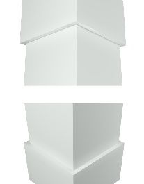 White PVC 4" Post Wrap Cap/Base Set at GR Mitchell, Inc | Post Wrap ...