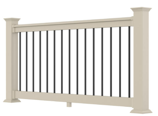 Clay Finyl Line T Top 10' x 36" Level Rail Kit With Black Round ...