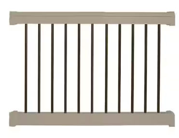 Clay Finyl Line Decktop 6' x 36" Level Rail Kit With Black Round ...