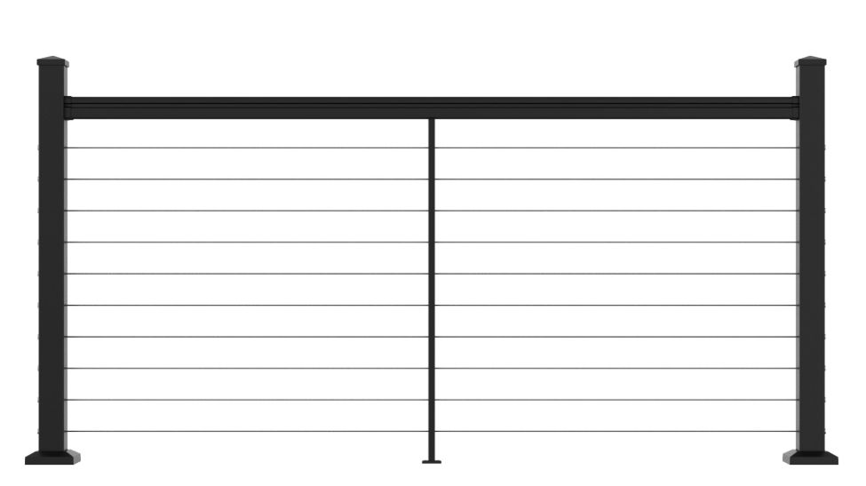 Cable Rail 6' Level Beam Kit Matte Black at GR Mitchell, Inc | Black ...