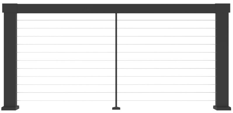 Elevation 6' x 36" Level Cable Panel Matte Black at GR Mitchell, Inc ...