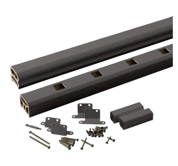 Radiance Rail Express Black 8' Stair - Square Composite Balusters at GR ...