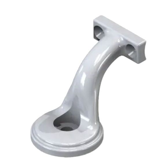 White Vinyl Clad ADA Handrail Mounting Bracket at GR Mitchell, Inc ...