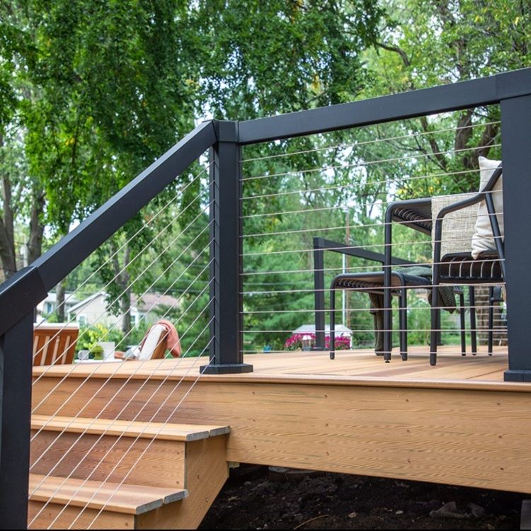 Black - Cable Rail RDI Elevation | Cable Railing