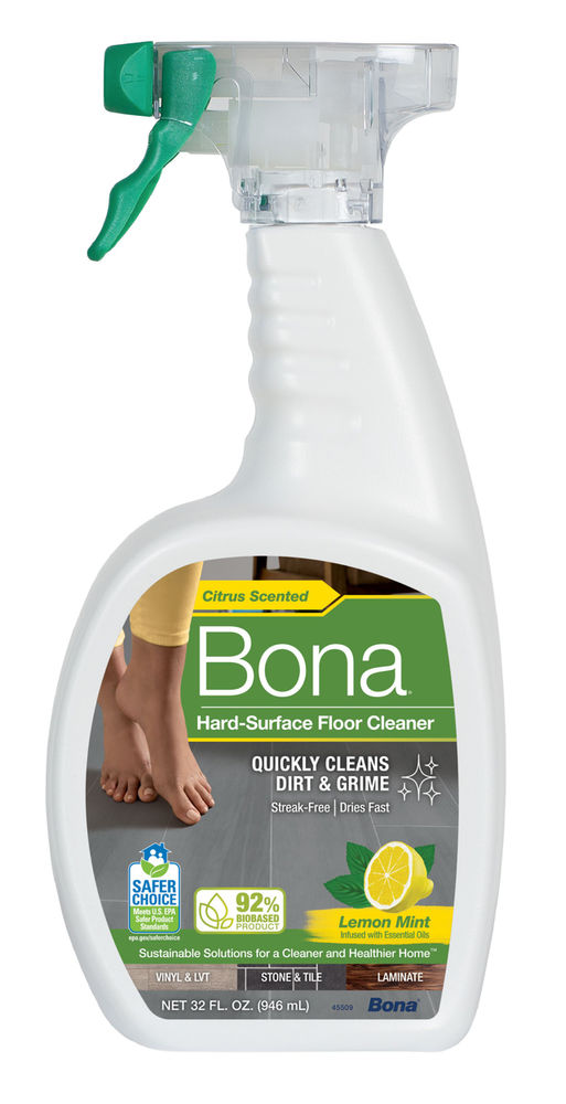Bona Hard-Surface Floor Cleaner, Lemon Mint Scent 32 oz. at Discount Builders Supply & Hardware ...