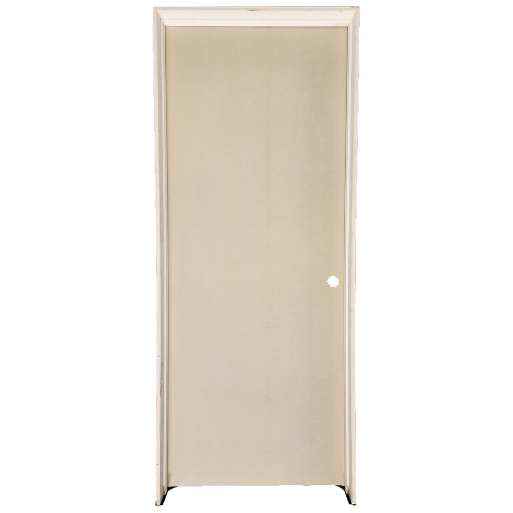 Prehung Flush Solid Core Interior Door 30" x 80" x 1-3/8" Left Hand ...