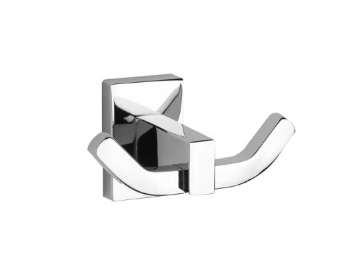 Arctic Fox Double Robe Hook - Chrome at Leis Lumber Company | Bath Hardware