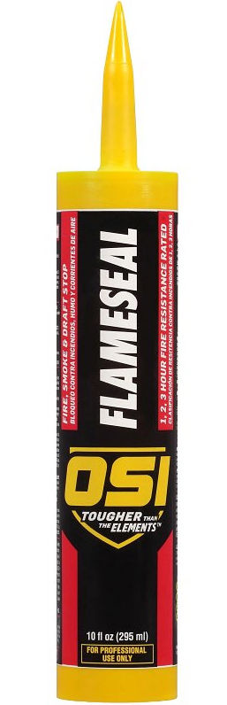 FLAMESEAL Fire Smoke & Draft Stop Sealant Caulk - Brick Red - 10oz ...