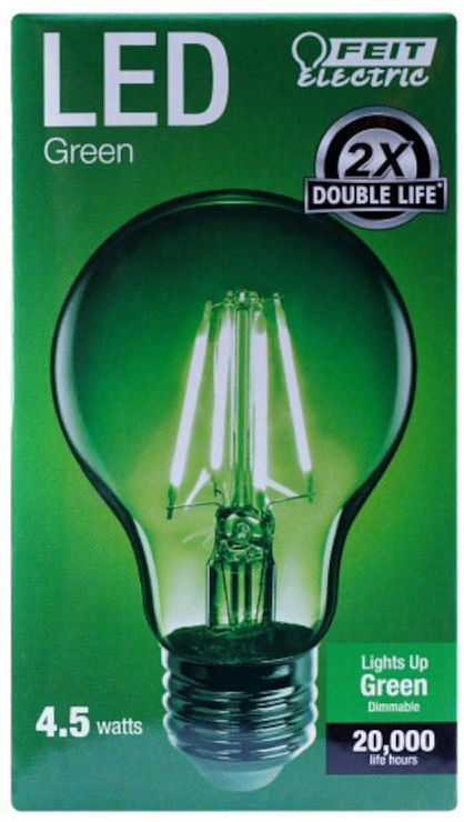 LED Light Bulb - Flood/Spotlight - A19 - Transparent Green at Dufrene ...