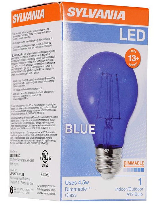 LED Light Bulb- General Purpose- E26 - Dimmable - Blue at Dufrene ...
