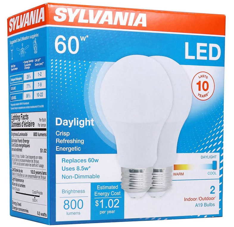 LED Light Bulb- General Purpose- 60W - 2 Pack at Dufrene Building ...
