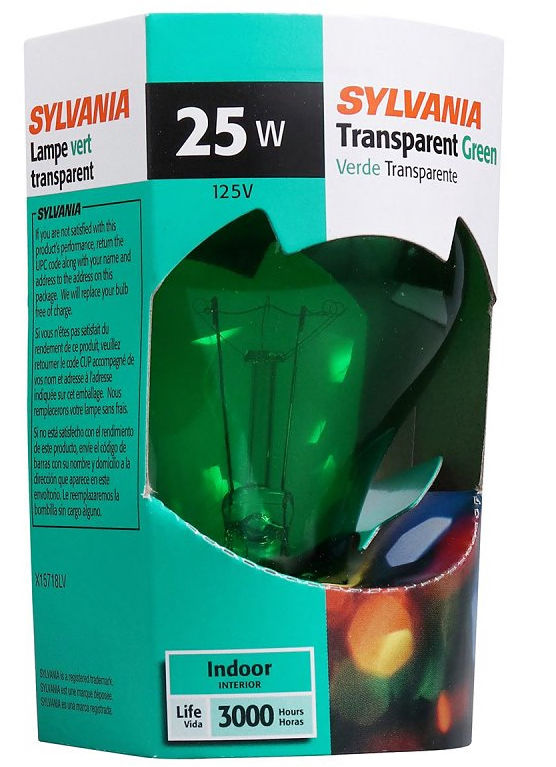 Incandescent Light Bulb- 25W- Green at Dufrene Building Materials ...