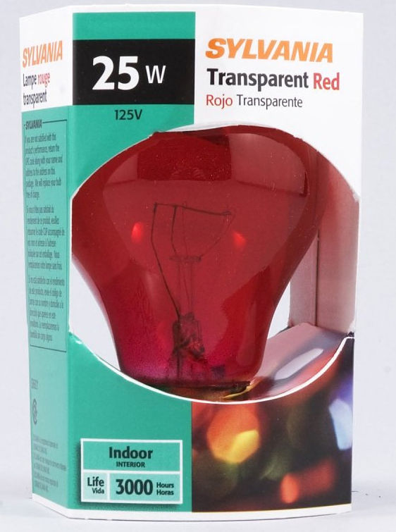Incandescent Light Bulb- 25W- Red at Dufrene Building Materials ...
