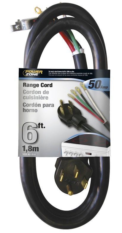 Power Supply Range Cord - 6ft - Black at Dufrene Building Materials ...