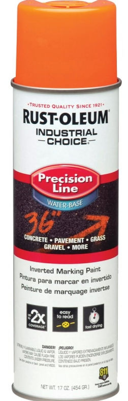 Inverted Marking Spray Paint- Fluorescent Orange - 17oz at Dufrene ...