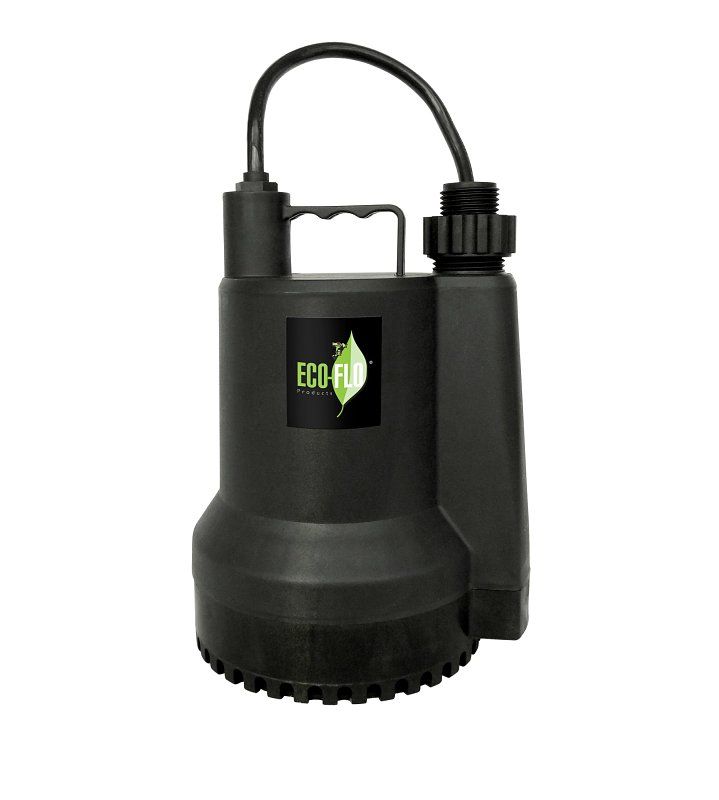 1/6 HP Submersible Utility Pump, 115V, 1680 GPH, Thermoplastic at Matt ...
