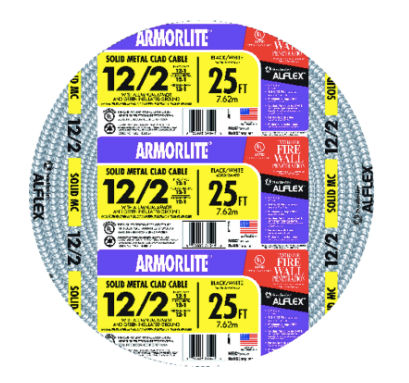 Southwire Armorlite 12/2 x 25' Armored Cable at Melrose Lumber Co ...