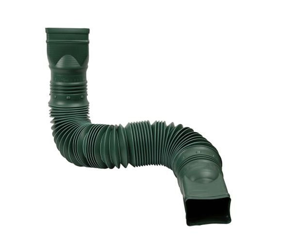 Flex-A-Gutter Downspout - Green at Leis Lumber Company | Gutter ...