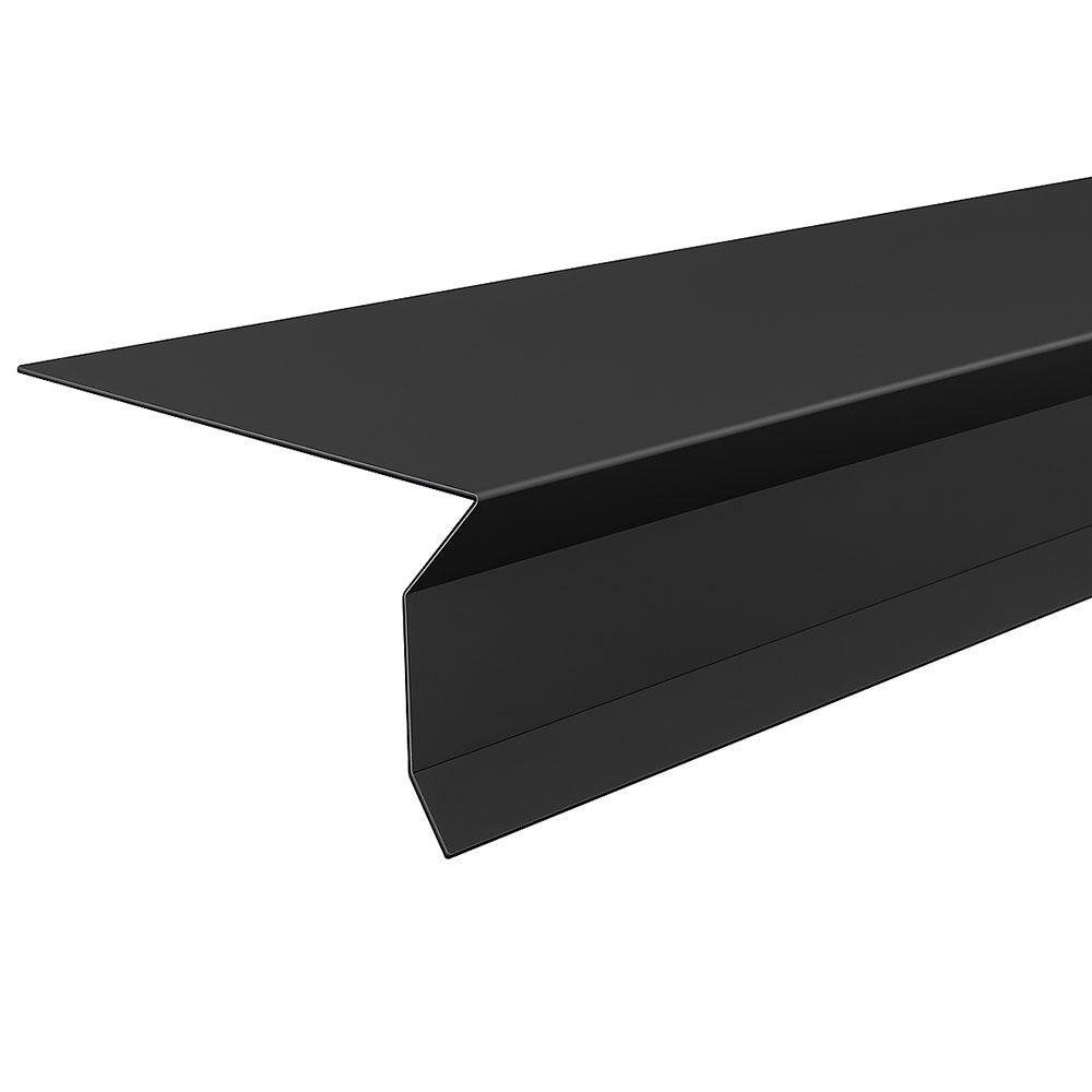 10-ft. Style-D Eave Strip Roof Drip Edge (Black) at Matt’s Building ...