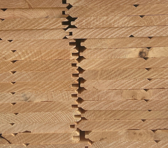 Pine T&G 1"x10" WP4 Kiln-Dried Eastern White Pine V-Groove Skid Lot ...