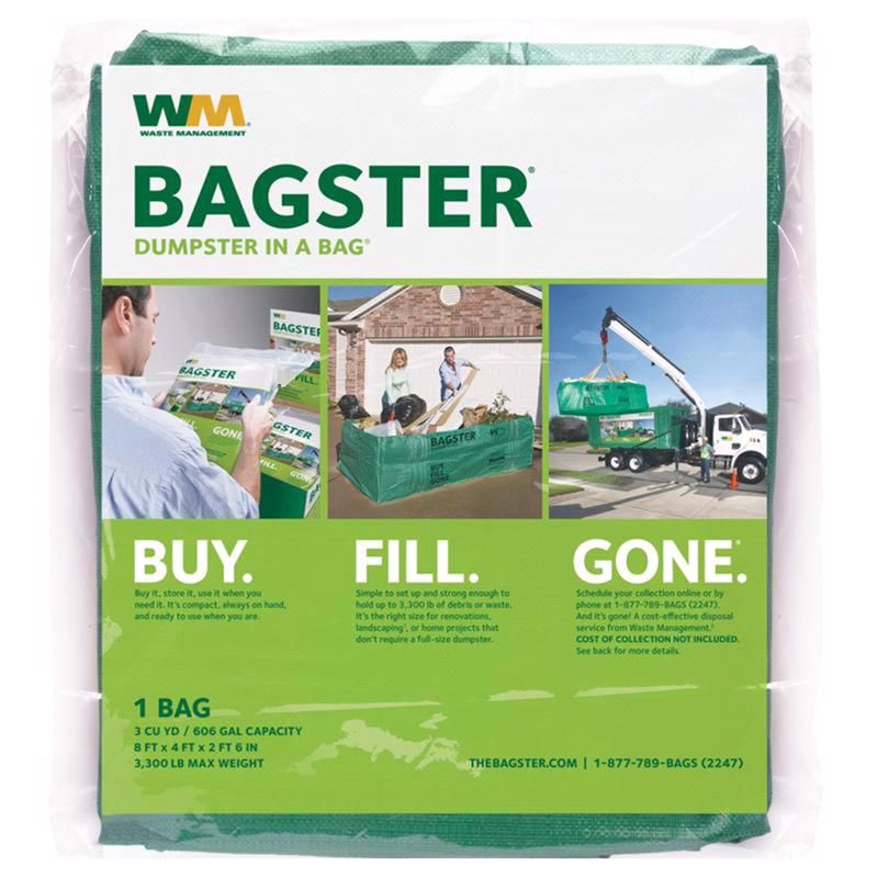 WM Bagster 606 gal Dumpster In A Bag Open 1 pk at Gabriel Building ...