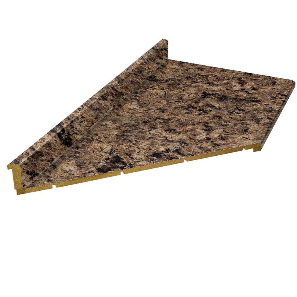 VT Dimensions 8 ft. Milano Brown Left Miter Laminate Kitchen Countertop ...