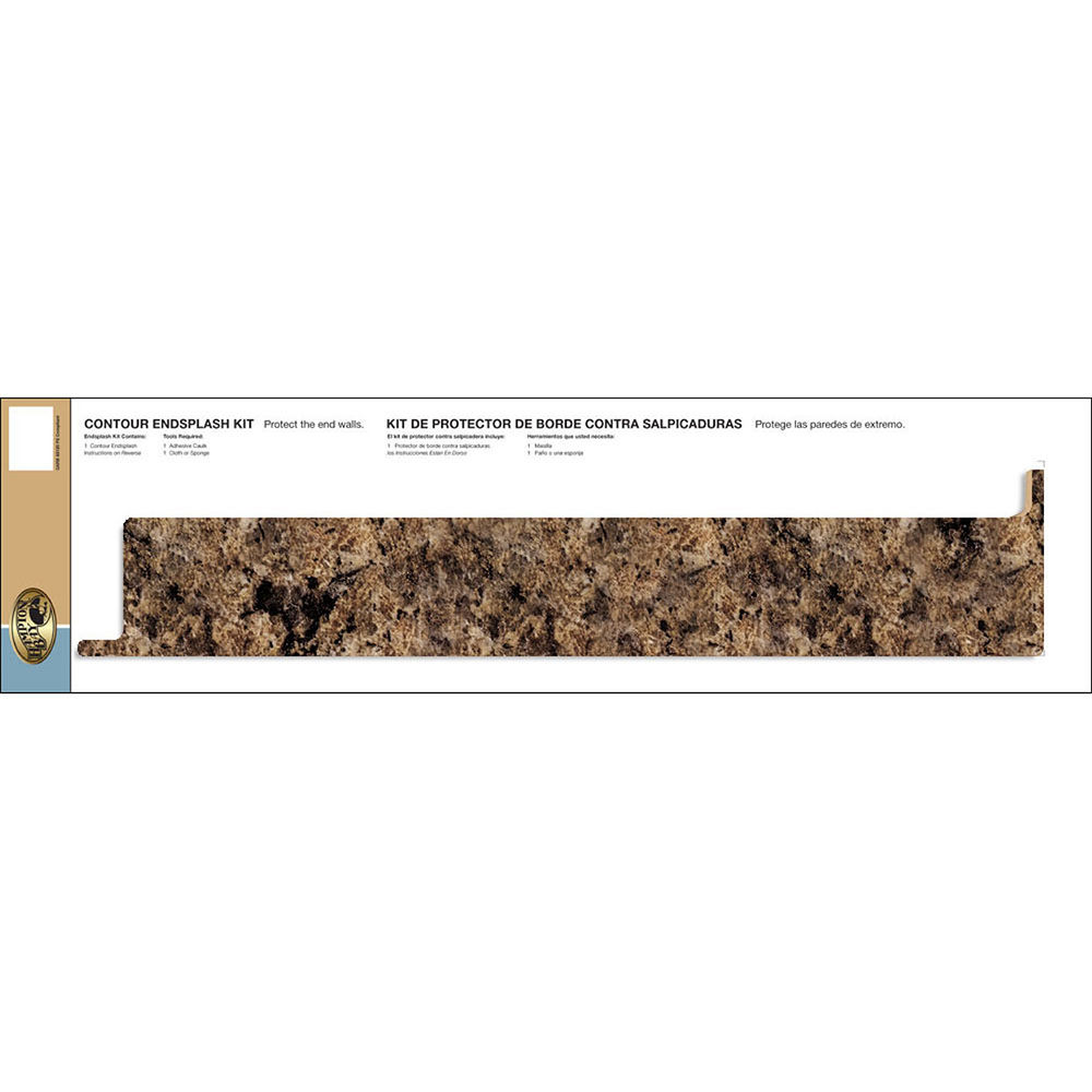 VT Dimensions Milano Brown Reversible Square Endsplash Kit for ...