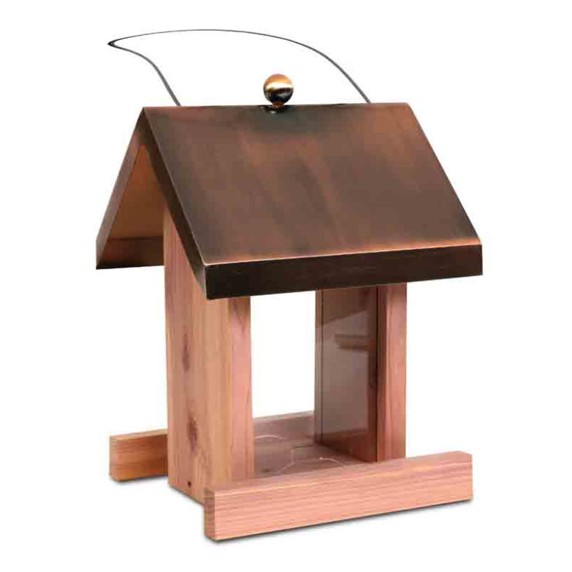 Pennington Copper Roof Villa Cedar Bird Feeder at Moscow & Pullman ...
