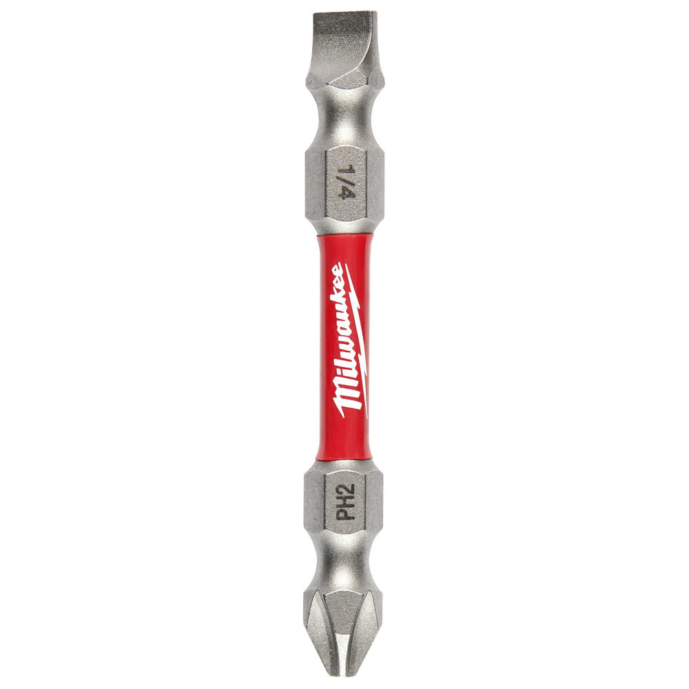 Milwaukee Shockwave PH2 / SL #10 Impact Duty 2-3/8 in. Double Ended Bit ...