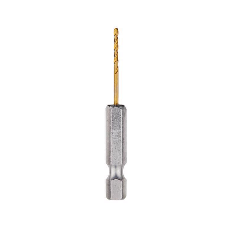 Milwaukee Shockwave 1/16 in. Red Helix Titanium Hex Shank Drill Bit 2 ...