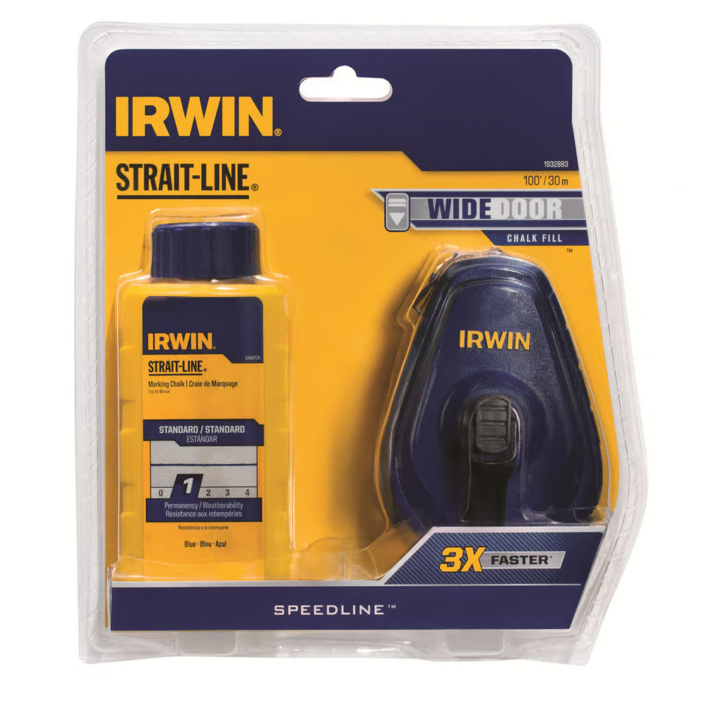 Irwin Fast Retrieve 100 ft. Chalk Line and Reel Set at Discount ...