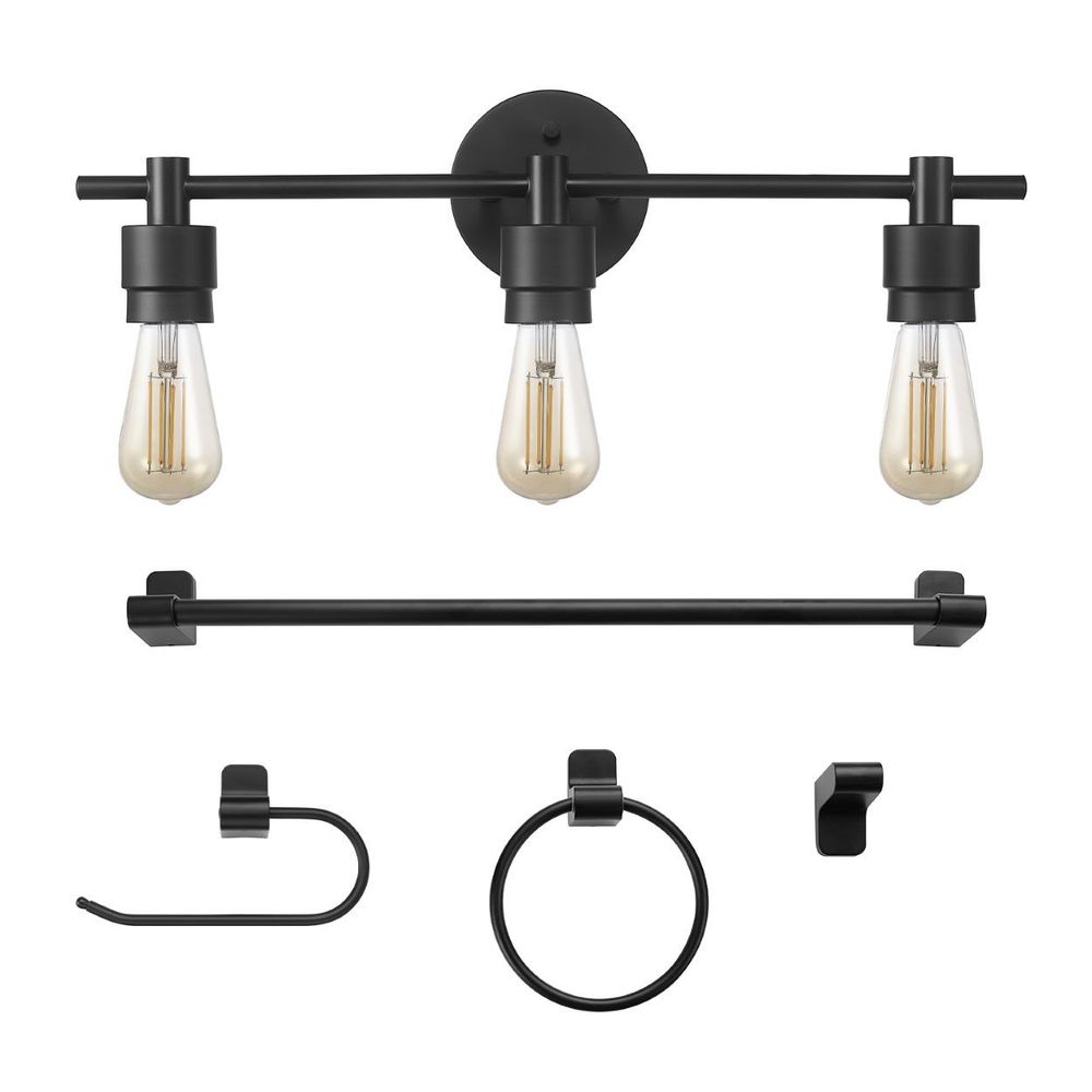 Alexandria 5 pc Bath set Matte Black at S.W. Collins Co. | Bathroom Faucets