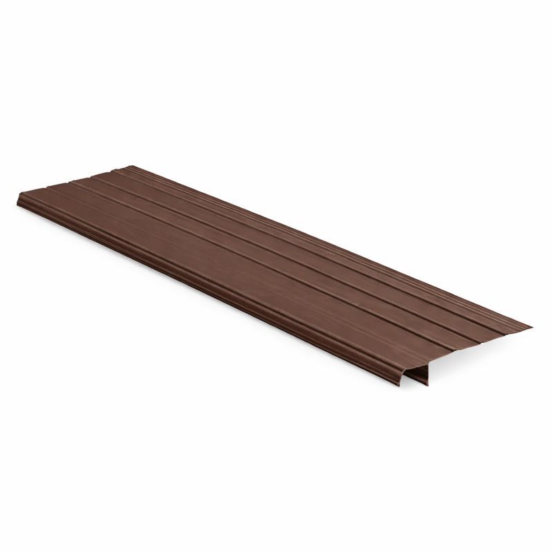 Rt-Flo Drip Edge 8" x 10' Brown Galvanized at S.W. Collins Co. | Drip Edge