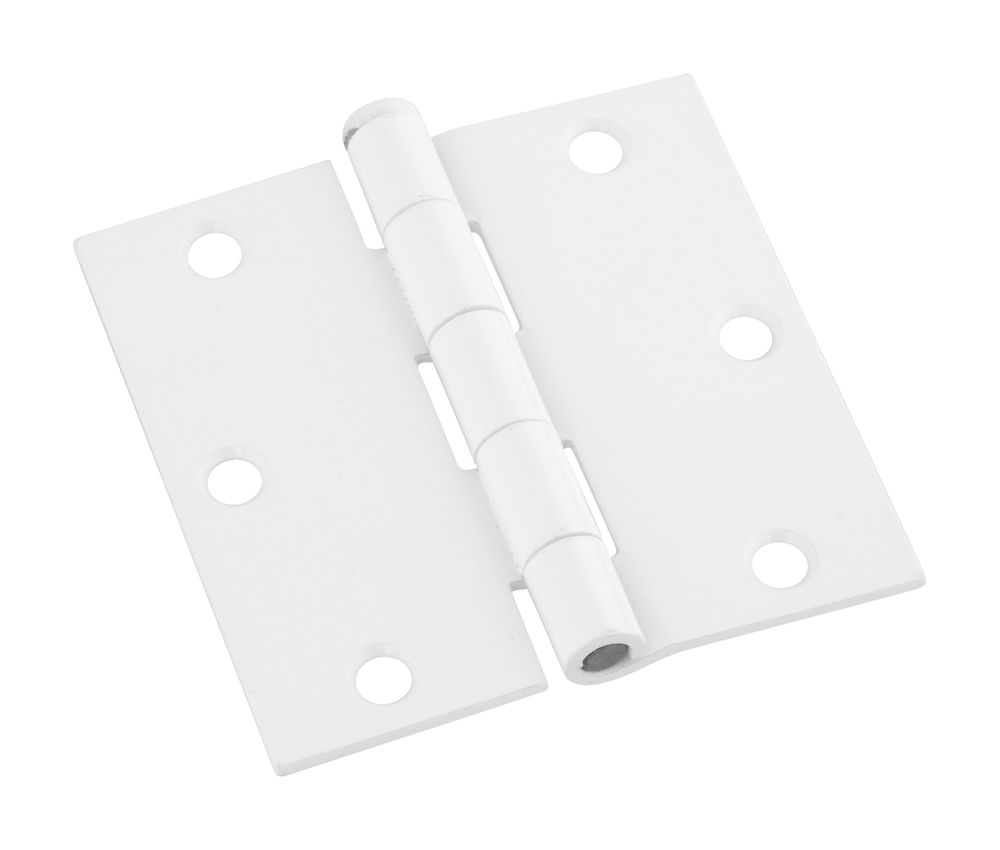 National Hardware 3-1/2 in. White Door Hinge 3 Pack at Discount ...