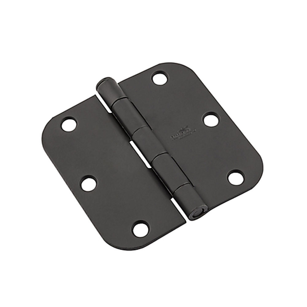 National Hardware 3-1/2" x 5/8" Radius Black Door Hinge at Discount ...