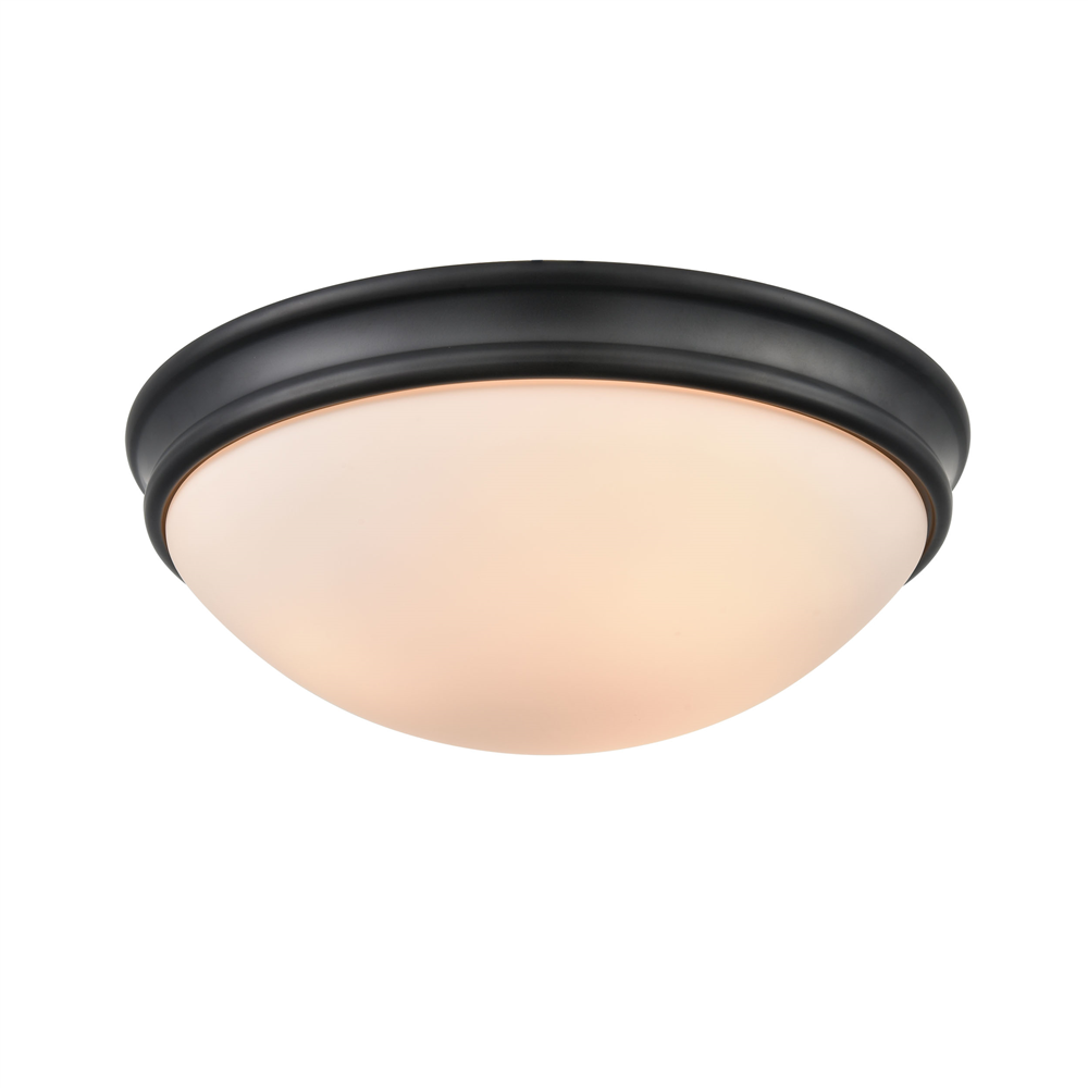 14 in. Matte Black 3-Light Ceiling Fixture at Discount Builders Supply ...