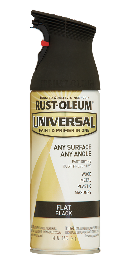 Rust-Oleum Flat Black Universal Spray Paint at Discount Builders Supply ...